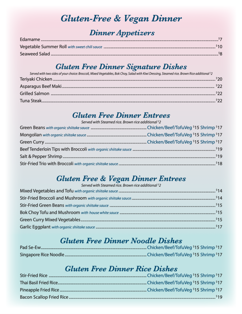 The Menu | MASA Tallahassee